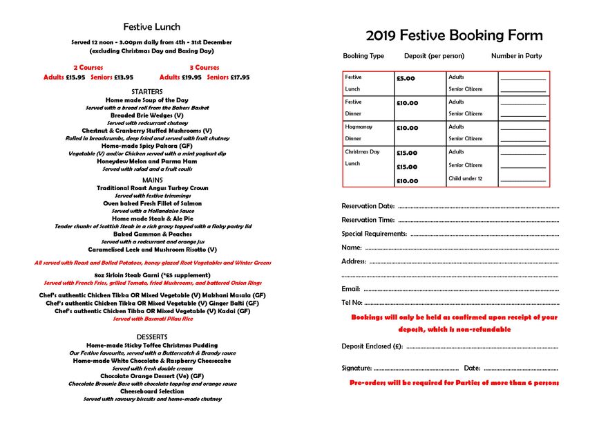 Special Occasions Menus | Chapter & Verse